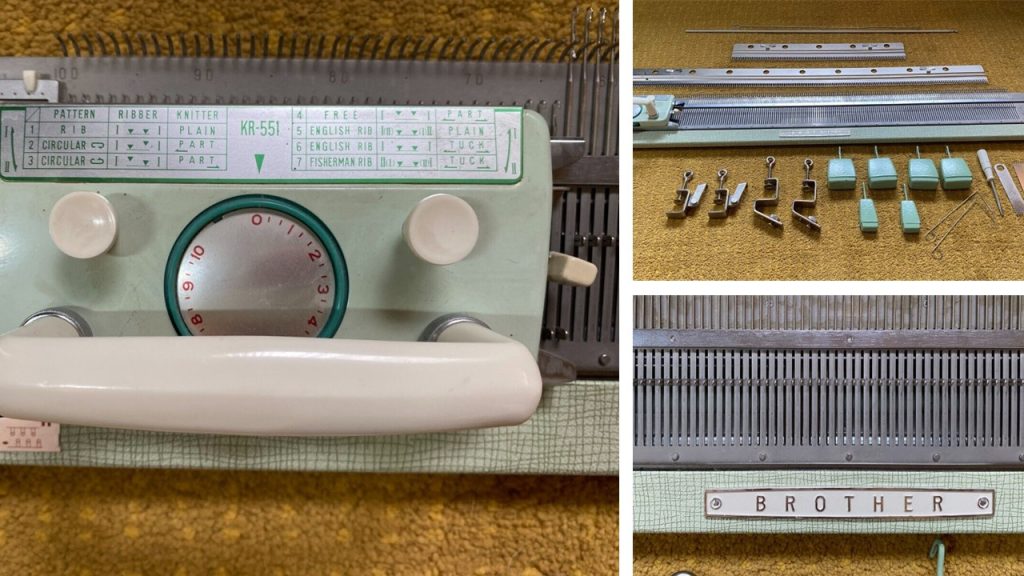 Brother KR551 ribbing attachment – Knitting Machine Encyclopedia